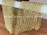China ø2.0*20mm Carbon Steel Ring Mesh Fabric As Divider For Interior Decoration for sale