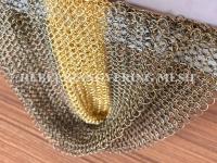 China Stainless Steel Architectural Wire Ringmesh Chainmail For Decoration Curtain Drapery for sale