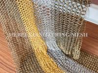China Chainmail Metal Weld Wire Odm Ring Mesh Curtain For Ceiling Treatment Drapery for sale