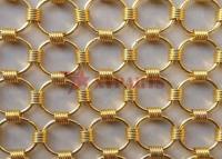 China ø2.0*20mm Carbon Steel Ring Mesh Fabric As Divider For Interior Decoration for sale