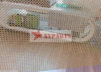 China Gold Color Carbon Steel Chainmail Curtain For Coffee Shop Decoration for sale