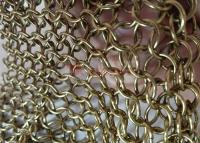China 1.0x8mm Ring Chainmail Curtain Brass Material Metal In Sound Stage for sale