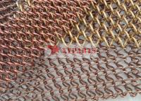 China Stainless Steel 6x6mm Aperture Metal Mesh Drapery Used As Shower Curtain for sale