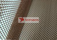 China 6mmx6mm Aluminum Drapery Metal Mesh Curtain For Fireplace Screen for sale