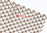 China 6mmx6mm Aluminum Drapery Metal Mesh Curtain For Fireplace Screen for sale