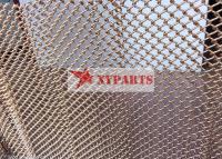 China 6mmx6mm Aluminum Drapery Metal Mesh Curtain For Fireplace Screen for sale