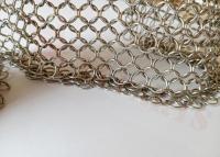 China Stainless Steel 1.2x10mm Metal Ring Mesh For Exterior Decoration for sale