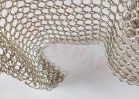China Ss 12mm Ring Mesh Curtain With Rod In Decoration Of Shipping Malls for sale