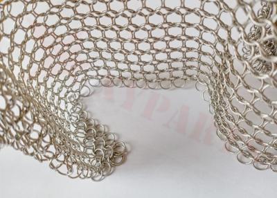 China Ss 12mm Ring Mesh Curtain With Rod In Decoration Of Shipping Malls for sale