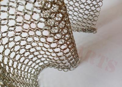 China 1.2x12mm Stainless Steel Ring Mesh Curtain Divider In Exhibition Halls for sale