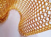 China Stainless Steel 1.2x10mm Metal Ring Mesh For Exterior Decoration for sale