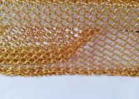 China Stainless Steel 1.2x12mm Metal Ring Mesh For Discos Decoration for sale