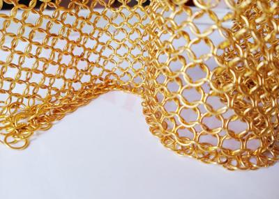China Stainless Steel 1.2x12mm Metal Ring Mesh For Discos Decoration for sale
