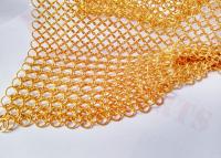 China Stainless Steel 10mm Metal Ring Mesh Curtain For Interior Decoration for sale