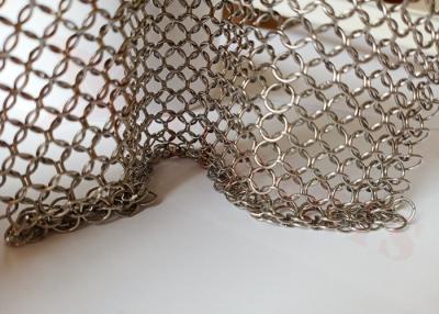 China 0.8x7mm Stainless Steel Ring Mesh Drapery For Decoration Of Office Buildings for sale