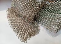 China Stainless Steel Welded Ring Metal Mesh Curtain Security 0.53mm X 3.81mm for sale
