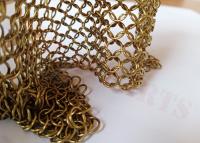 China 7mm Stainless Steel Ring Mesh Curtain Antique Bronze For Architecture for sale