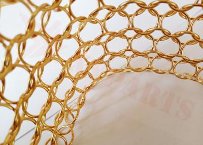 China 2.0x20mm Chainmail Wire Mesh Drapery Stainless Steel For Space Division Curtain for sale