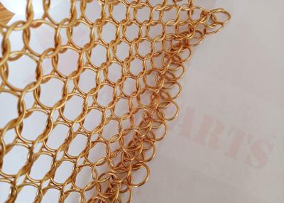 China 15mm Stainless Steel Ring Mesh Curtain Decoration For Indoor And Outdoor Architecture for sale