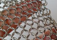 China 0.53x3.81mm Stainless Steel Welded Chainmail Mesh Curtain For Room Divider Screen for sale