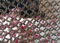 China 304 Stainless Steel Welded Ring Mesh Curtain For Separating Interiors for sale