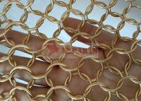 China Fire Prevention Stainless Steel Ring Mesh Drapery Used As Decorative Metal Curtain for sale