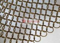 China Fire Prevention Stainless Steel Ring Mesh Drapery Used As Decorative Metal Curtain for sale
