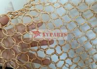 China Fashion Interior Design Metal Ring Mesh Curtain By Hand Woven for sale