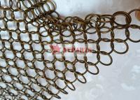 China Fashion Interior Design Metal Ring Mesh Curtain By Hand Woven for sale