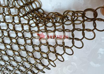 China Fashion Interior Design Metal Ring Mesh Curtain By Hand Woven for sale