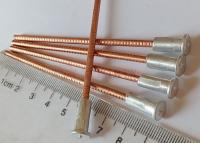 China 3x90mm Copper Coated Steel Bi Metallic Cd Welding Pins With Aluminum Weld Base for sale