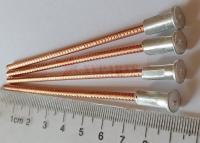 China 3x90mm Copper Coated Steel Bi Metallic Cd Welding Pins With Aluminum Weld Base for sale