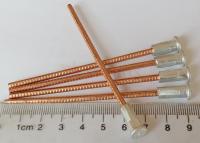 China 3x90mm Copper Coated Steel Bi Metallic Cd Welding Pins With Aluminum Weld Base for sale