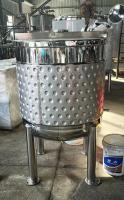 China 500 Liter Mixer Tank 220V Electric Cooling Dimple Jacketed Mixing Tank for sale