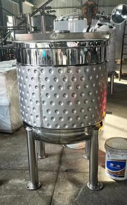 China 500 Liter Mixer Tank 220V Electric Cooling Dimple Jacketed Mixing Tank for sale