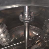 China 500L Stainless Steel Vacuum Emulsifier Mixer with Homogenizer for Cosmetic Cream and Lotion for sale