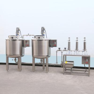 China 500L Stainless Steel Inline High Shear Mixer Homogenizer for Continuous Powder-Liquid Dispersion for sale