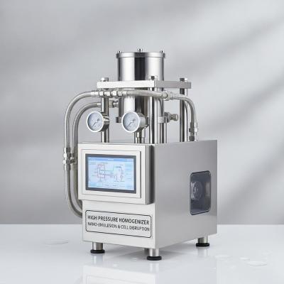 China 150 MPa SS316L High Pressure Homogenizer with Two-Stage Homogenization for Nano-Emulsion & Cell Disruption for sale