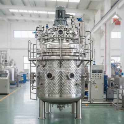 China Stainless Steel SS316L Chemical Reactor with Heating Cooling Jacket and 100L to 5000L Capacities for sale