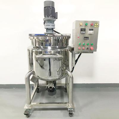 China 500L Stainless Steel Vacuum Emulsifier Homogenizer Mixer for Cosmetic Cream and Lotion Manufacturing for sale