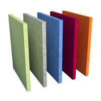 China PET Acoustic Panel 9mm 1220x2440mm Black Slim Profile Lightweight Tile for sale