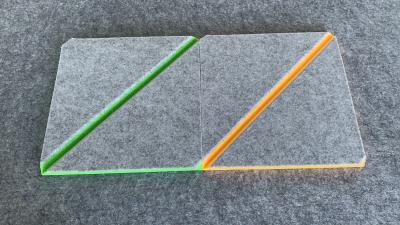 China Felt Acoustic Partition Panels Snap On System For Existing Glass Walls for sale