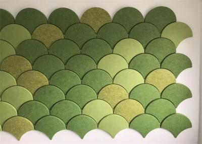 China Sound Absorbing 1mm-25mm Multi Colored Polyester Fiber Wall Tiles For Interior Decoration for sale