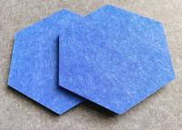 China 36 Colors Studio Recycled  Hex Sound Panels 9mm Thickness for sale