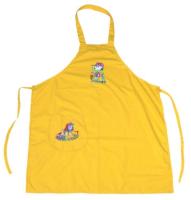 China Yellow Color Children'S Painting Smock Polyester Aprons For Students for sale