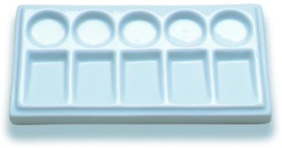China Portable Art Painting Accessories Square Porcelain Paint Palette For Adults for sale