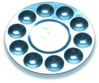 China 10 Wells Metal Mixing Palette Art Painting Kit For Elementary Students for sale