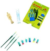 China Fine Art Painting Set Art Kits For Teenager Manikin Canvas Panel Included for sale