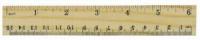 China Personalized Wooden Ruler Painters Accessories 15cm 30cm School Stationery for sale