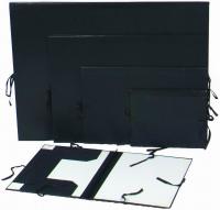 China Black Artist Painting Portfolio Folder Paper Organizer Folder With Painting Clip for sale